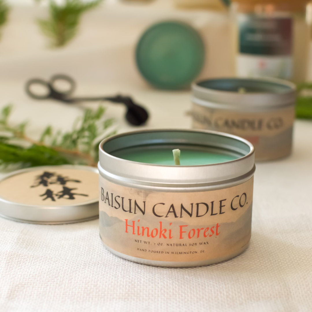 Hinoki Forest- Scented Candle – Baisun Candle Co.