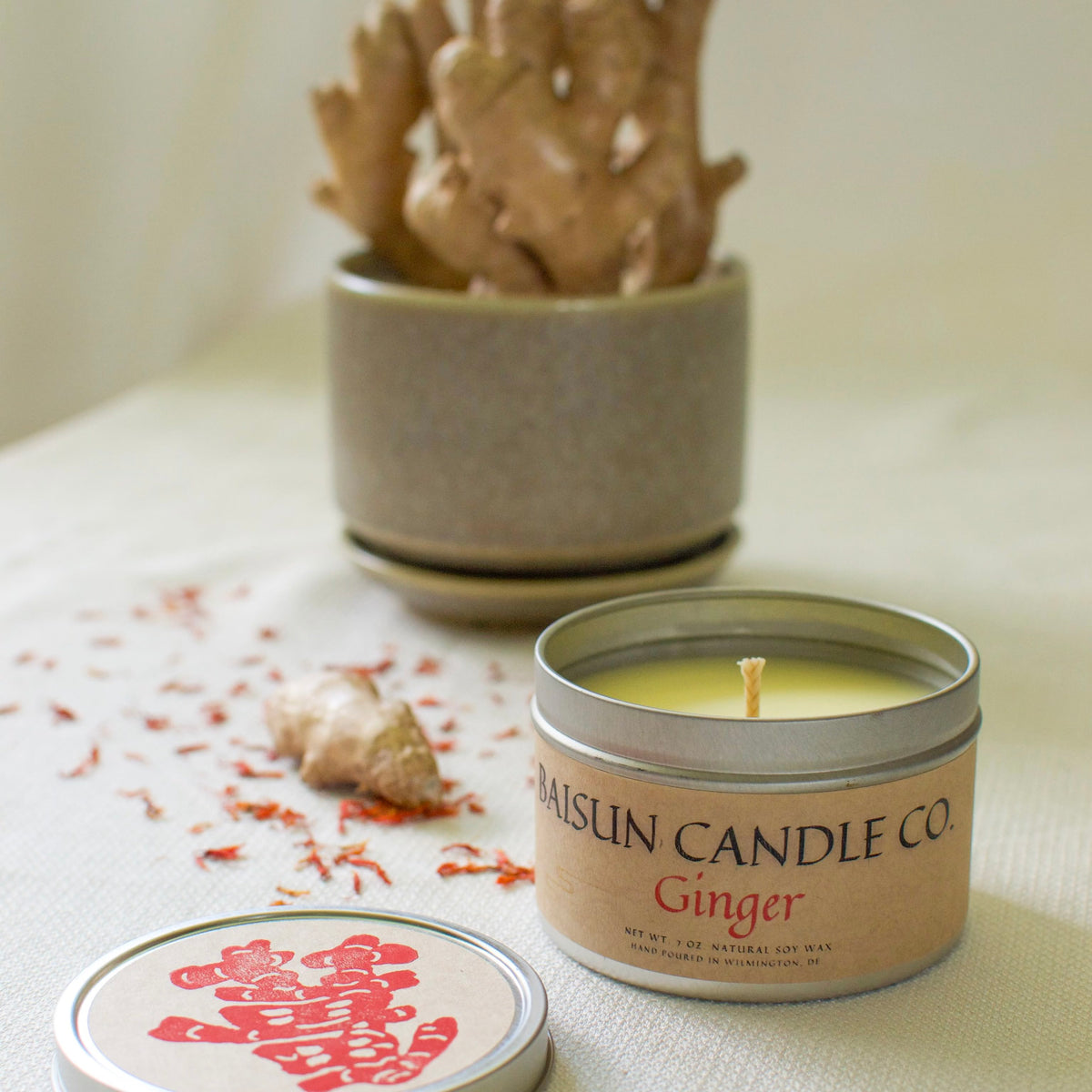 Ginger- Scented Candle – Baisun Candle Co.