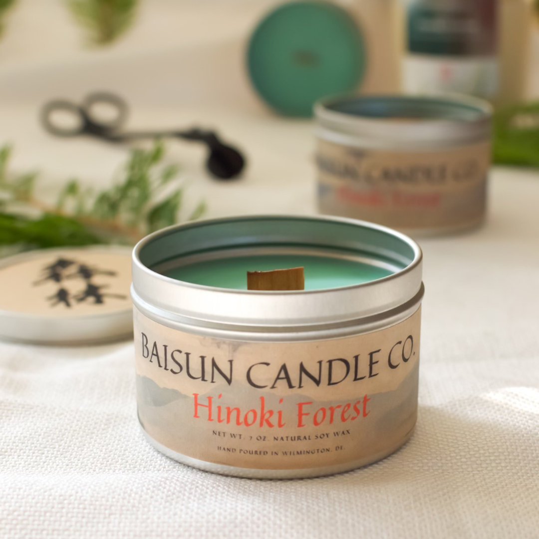 Hinoki Forest- Scented Candle – Baisun Candle Co.